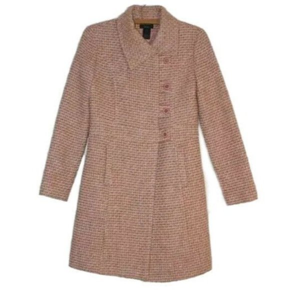 Frenchi | Jackets & Coats | Frenchi Pink Pastel Tweed Coat Chanel ...